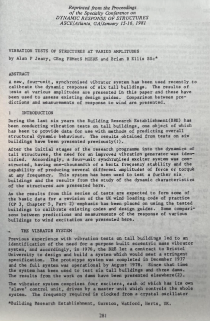 History of Modal Analysis and Forced Vibration Tests - Straam Group